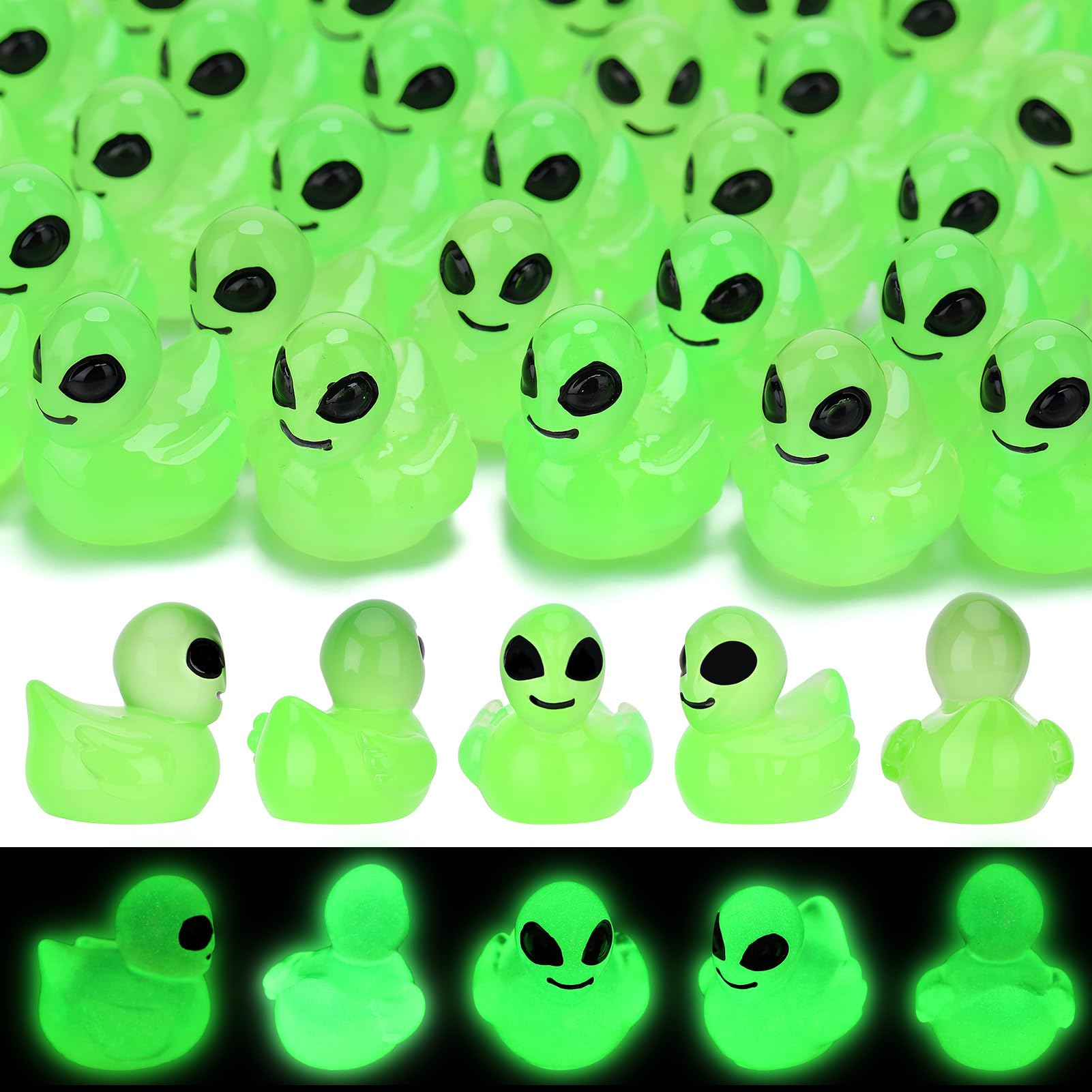 Snapklik.com : GGSTDDUP 50 Pcs Mini Alien Figures Glow In The Dark ...
