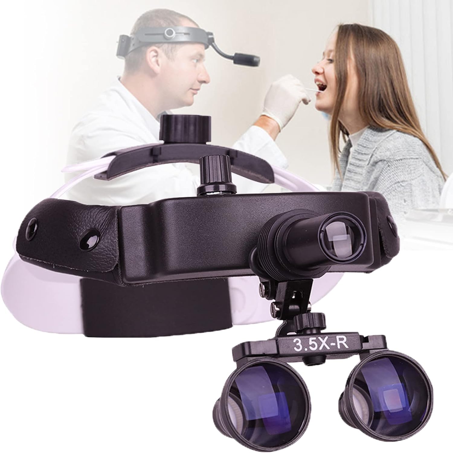 JINGEDD Dental Led Surgical Headlamp,3.5x Medical Surgical Headlamp,3w ...