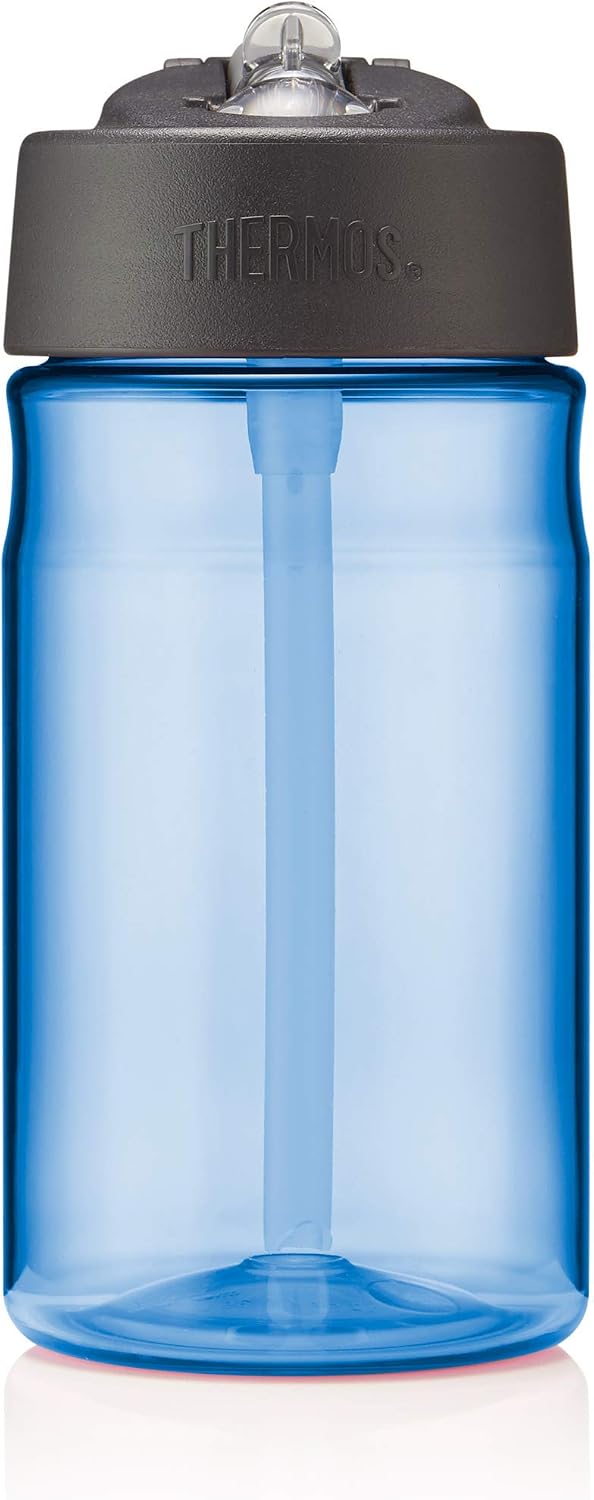 Amazon.com: Thermos Hydration Water Bottle with Straw, Blue, 355 ml ...