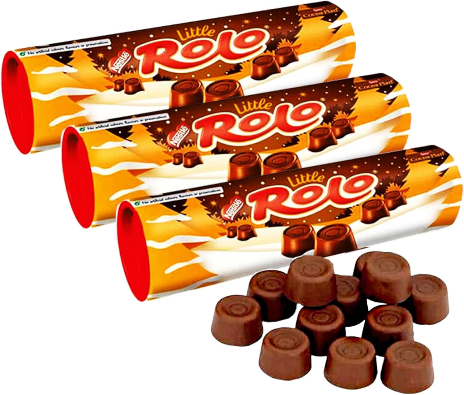 Rolo Giant Tube Multipack (3 x 100g) Chewy Caramel & Milk Chocolate ...