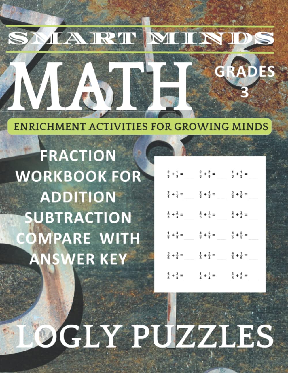 Smart Minds - Fraction Math Workbook For Grades 3 Addition Subtraction ...