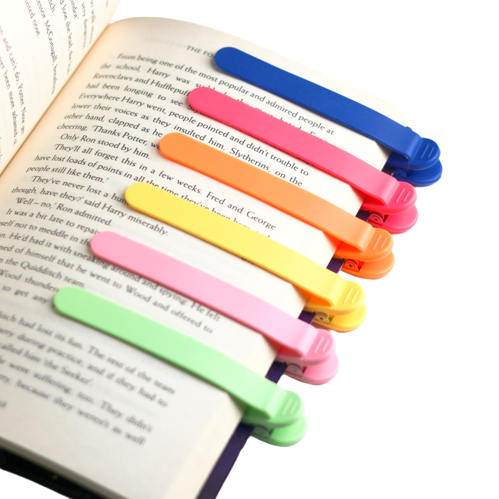 Amazon.com: 6pcs Silicone Automatic Bookmarks, Book Marks Gifts for ...
