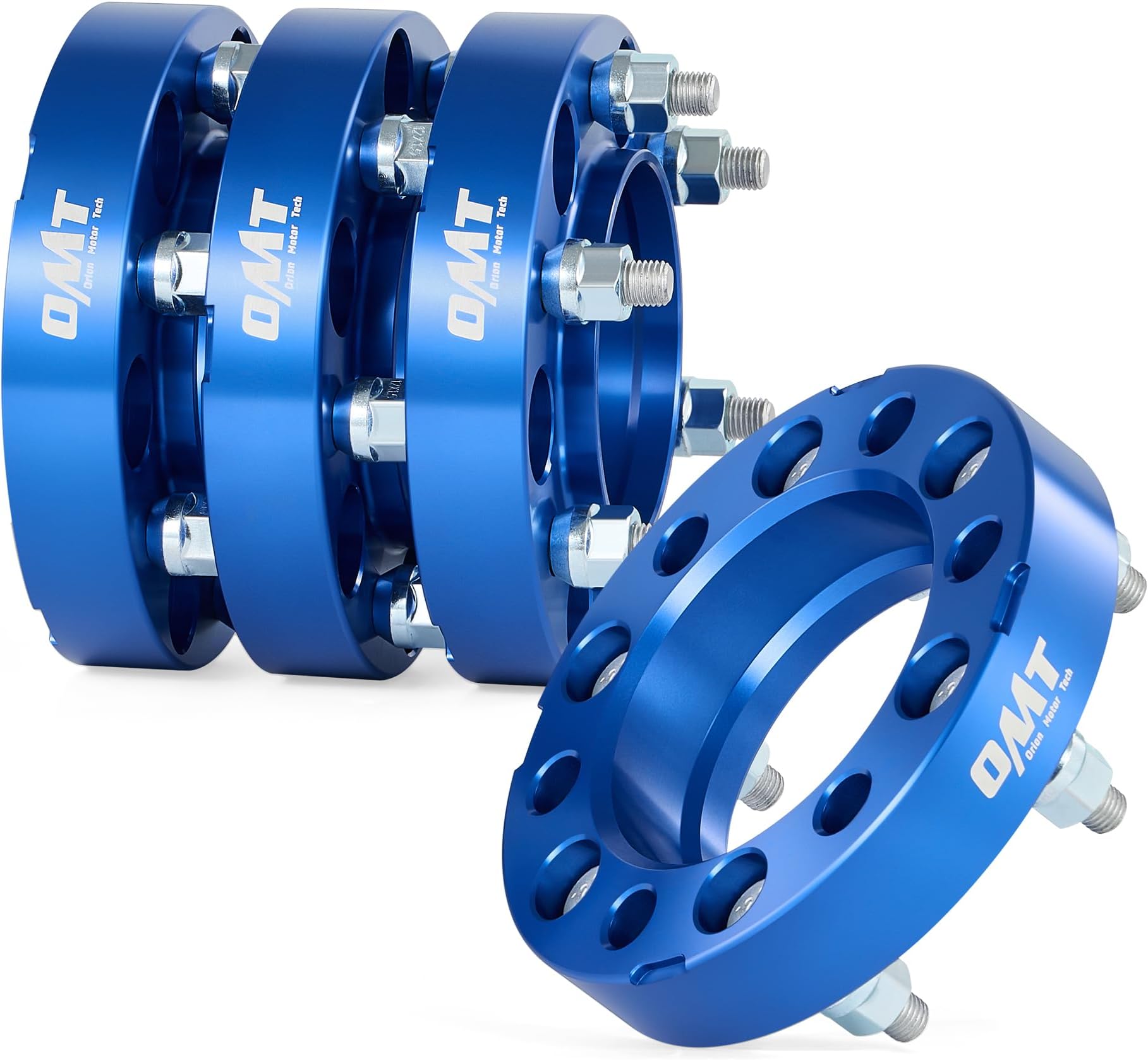 Amazon.com: Orion Motor Tech 6x5.5 Wheel Spacers 1.25in Blue Wheel ...