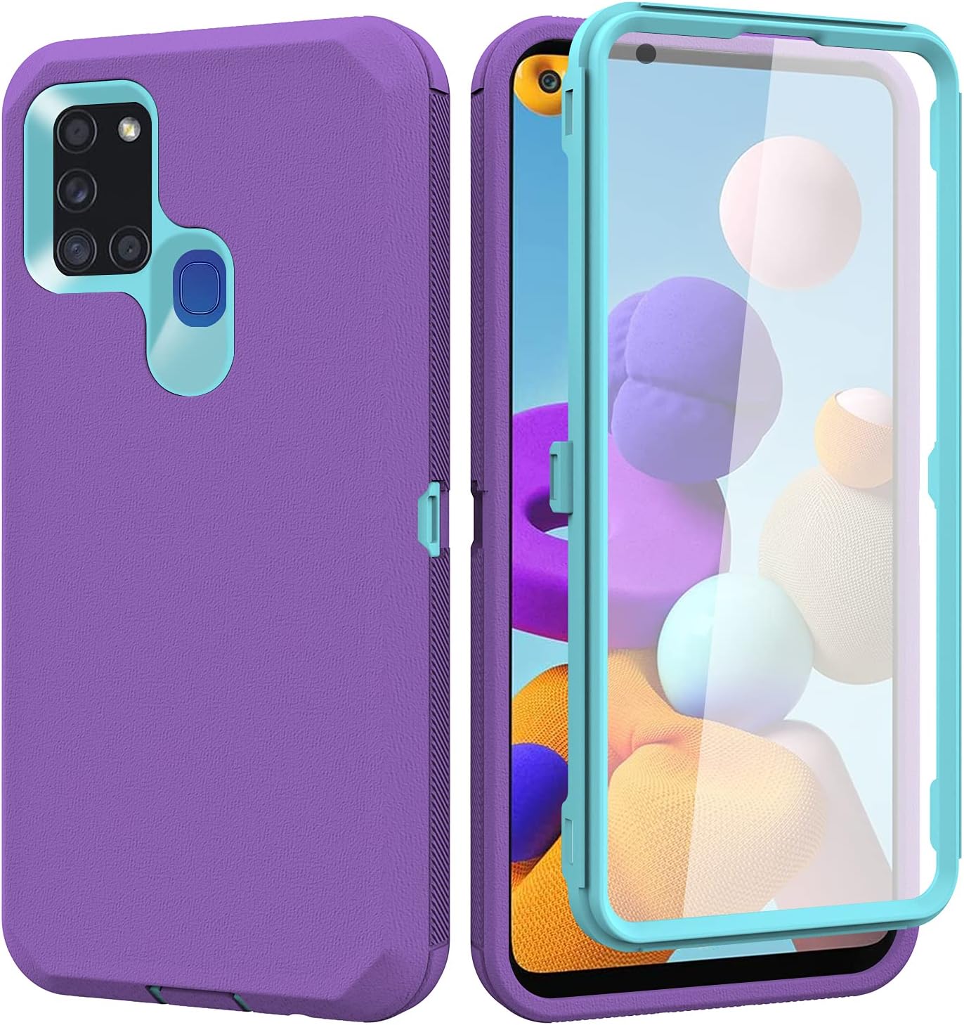 Amazon.com: Annymall for Galaxy A21s Case US Version, Full Body A21s ...