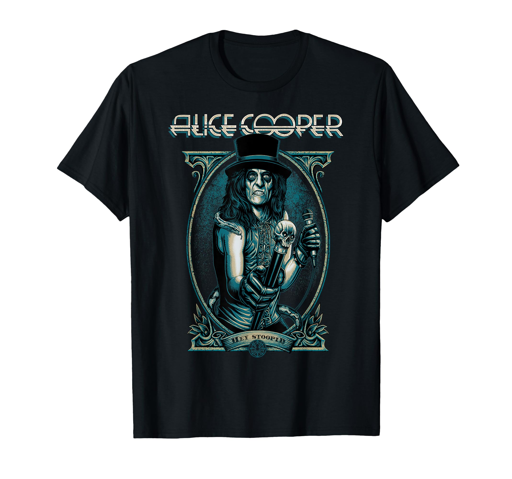 Amazon.com: Alice Cooper – Hey Stoopid Portrait Blue T-Shirt : Clothing ...