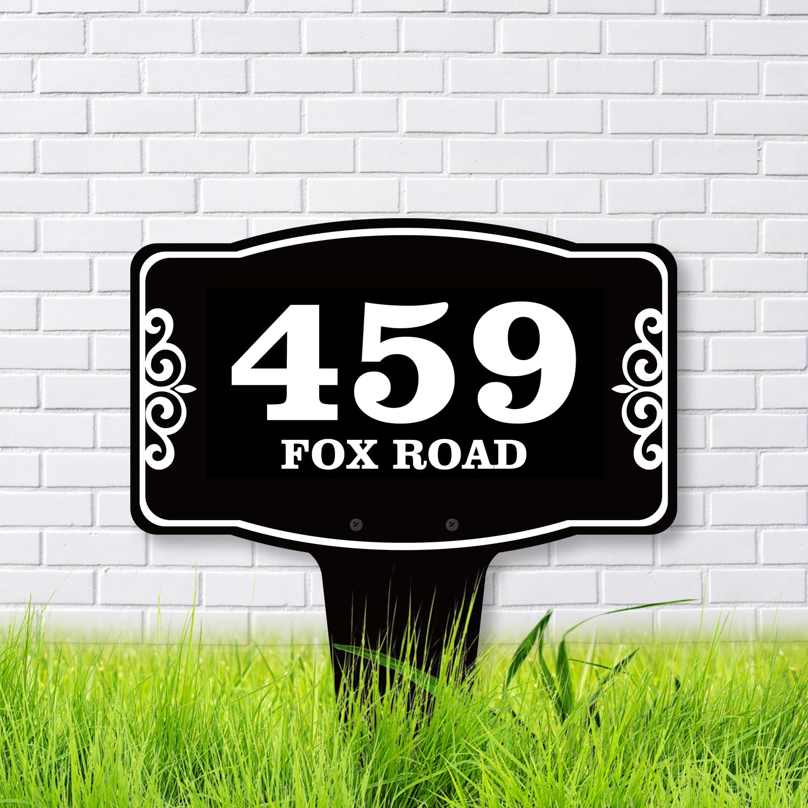 Amazon.com: Personalized Address Signs, Custom House Address Yard Sign ...