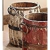 Amazon.com: BLACK FOREST DECOR Santa Fe Antique White Decorative Bucket ...