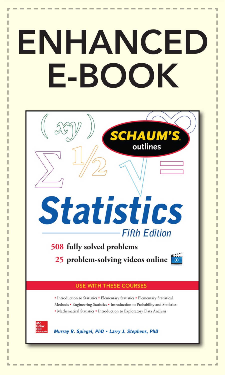Schaum's Outline of Statistics, 5th Edition (Schaum's Outline Series ...