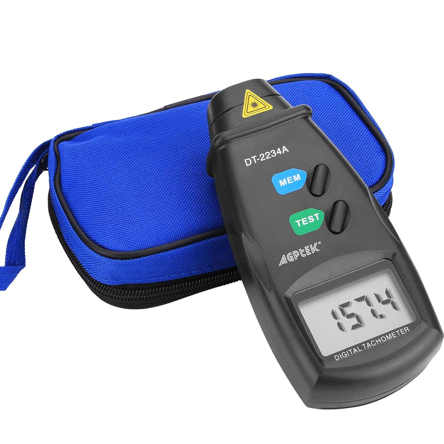 FITNATE Handheld Digital Laser Tachometer Non-Contact RPM Meter Motor ...