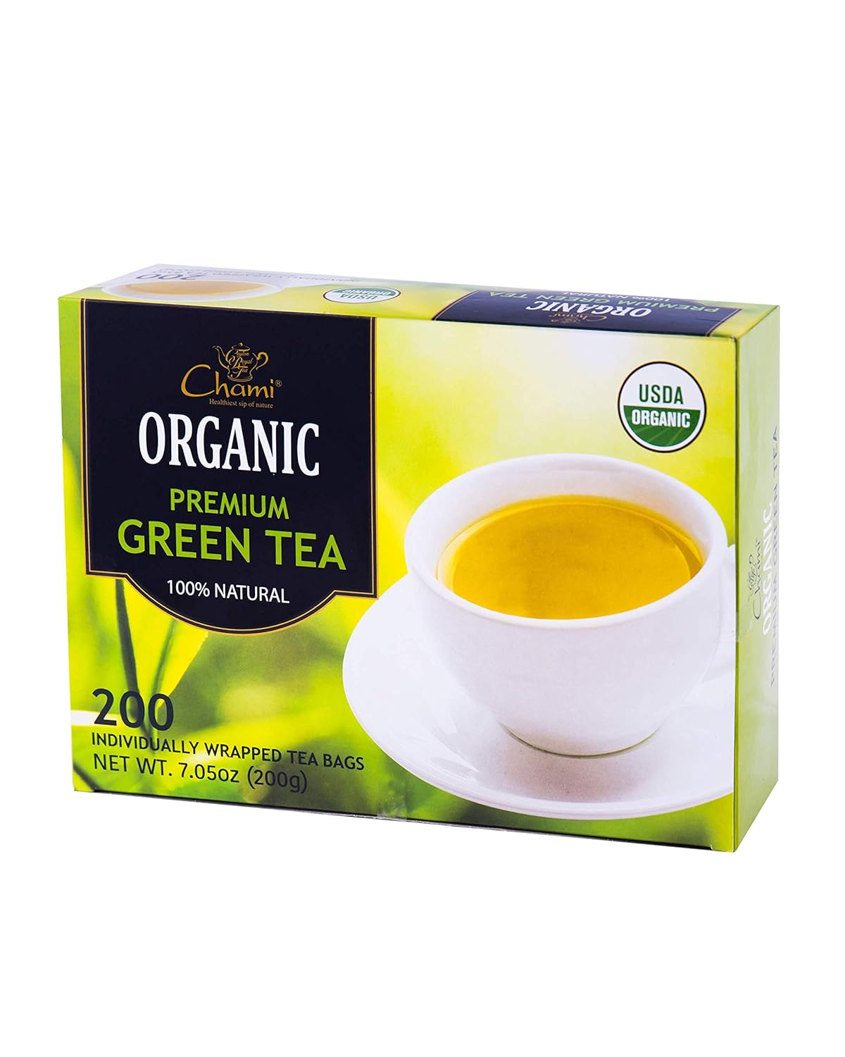 Amazon.com : Chami Premium Organic Green Tea - 200 Count : Grocery ...
