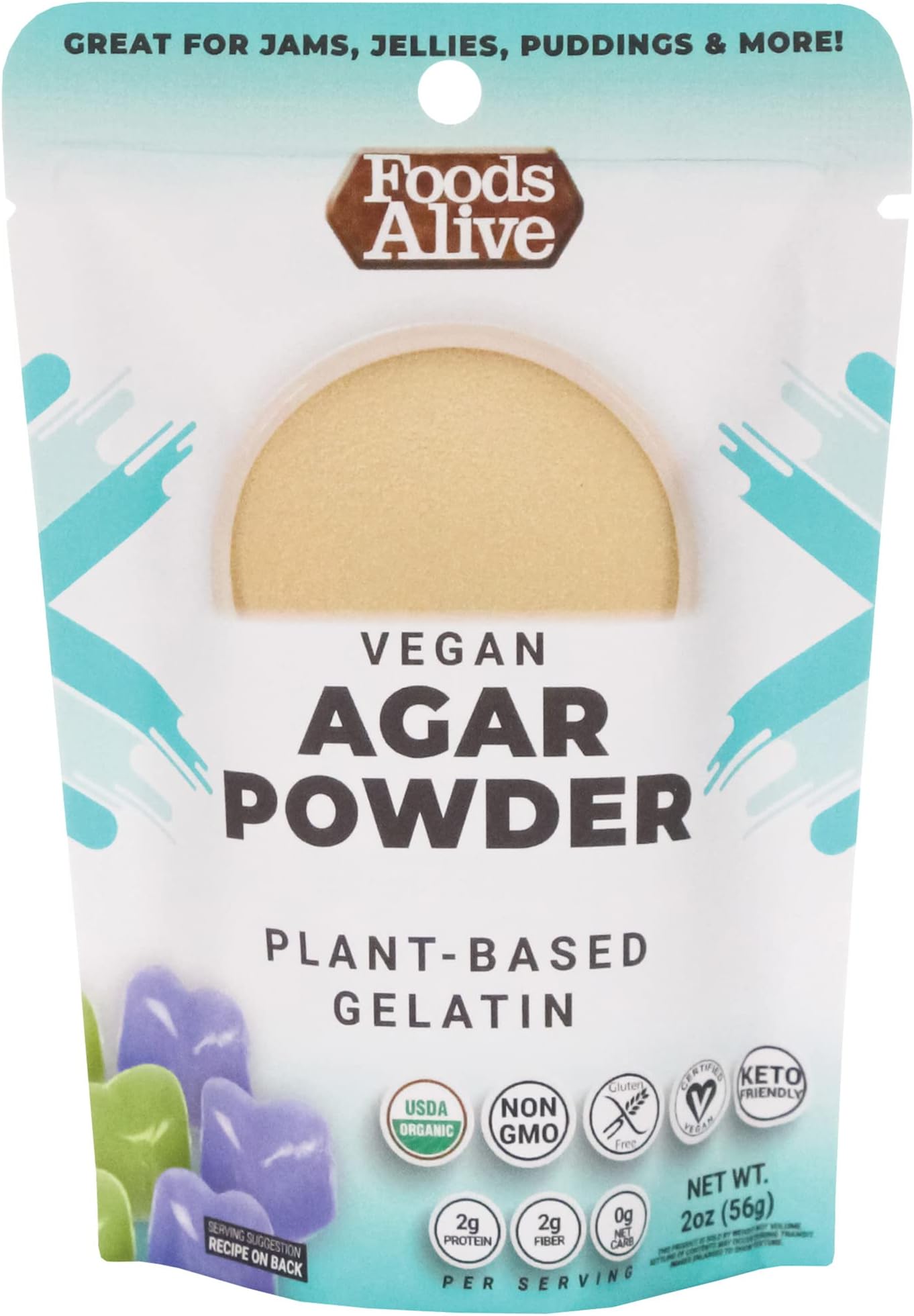 Amazon.com : Agar Agar Powder, 4 oz. : Grocery & Gourmet Food