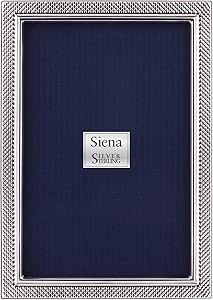 Amazon.com - Siena 5x7 Slim Mesh Silver Deco Picture Frame, Boutique ...