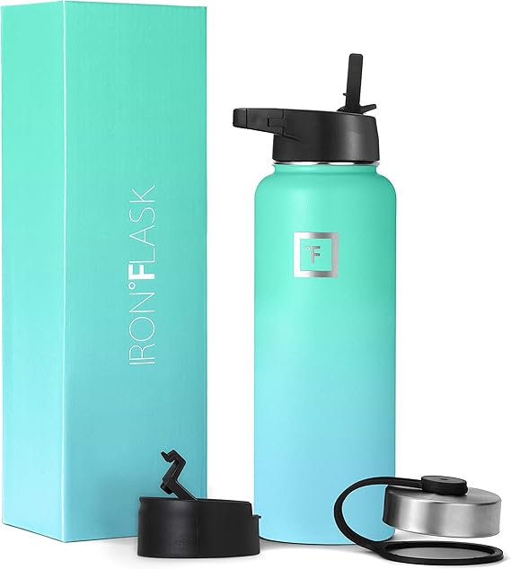 Amazon.com : IRON °FLASK Camping & Hiking Hydration Flask with 3 Lids ...