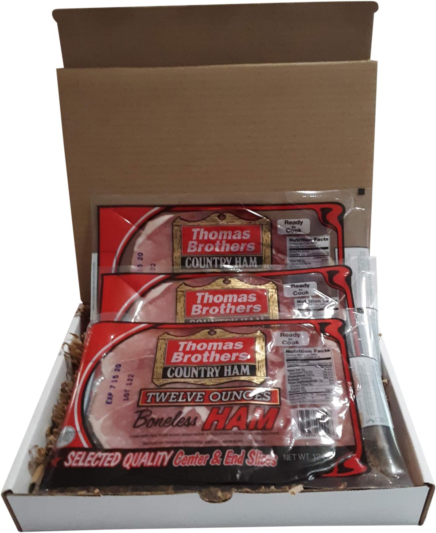 Amazon.com: Dan'l Boone Inn Brand Country Ham Biscuit Cut 2-3oz Packs ...