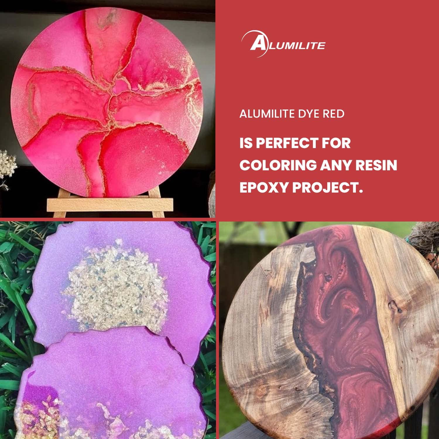 Snapklik.com : Alumilite Dye Liquid Color Tint Red