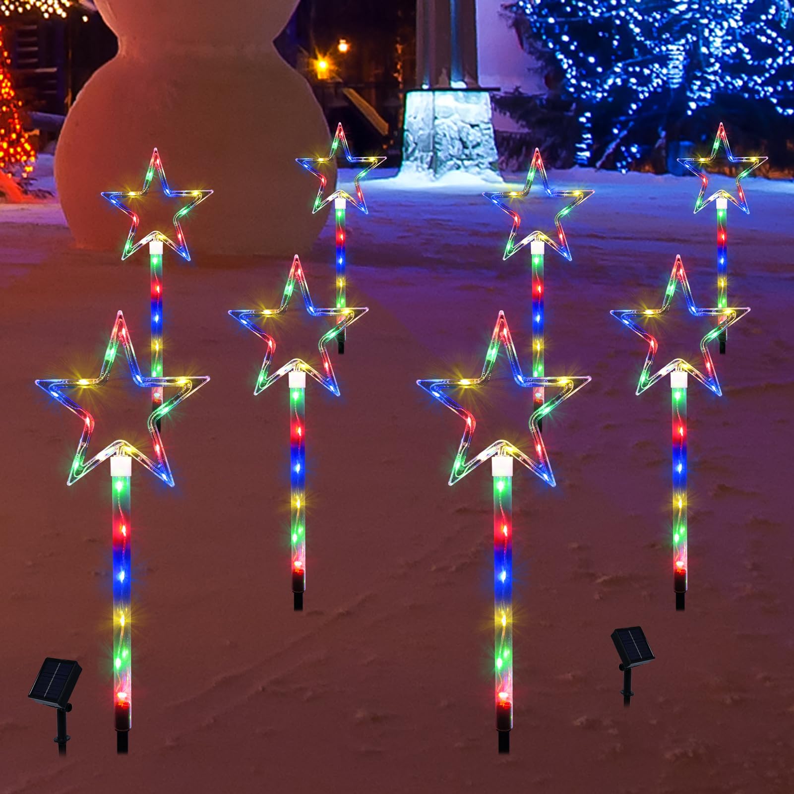 Pathway Solar Power Christmas Solar Garden Lights: Durable,