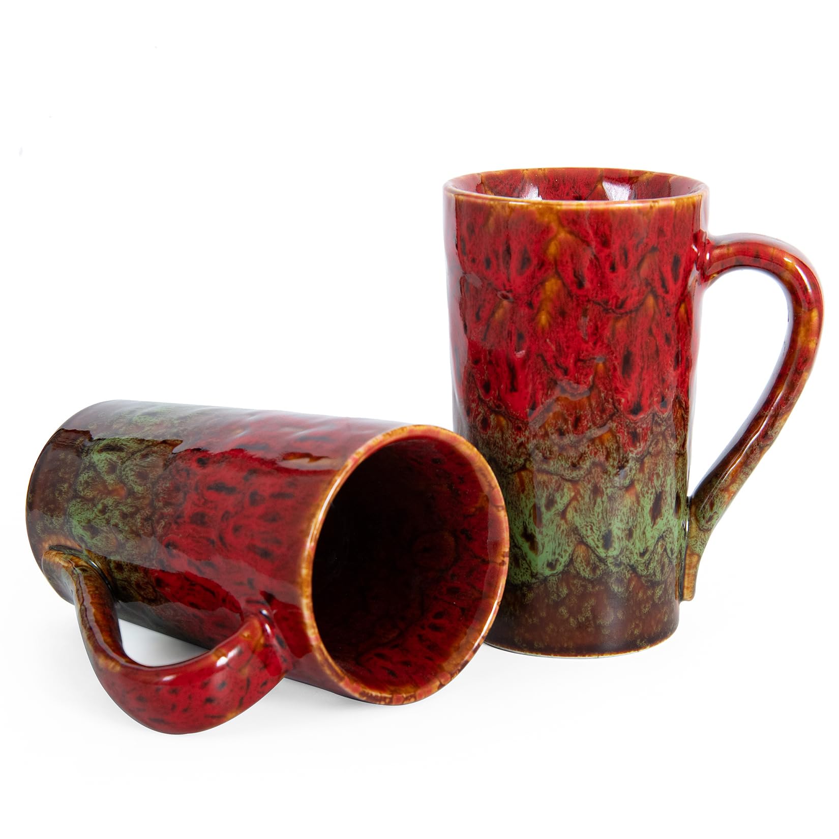 20 OZ Coffee Mugs, Ceramic Coffee Cups with Large Handle, Tall Coffee ...