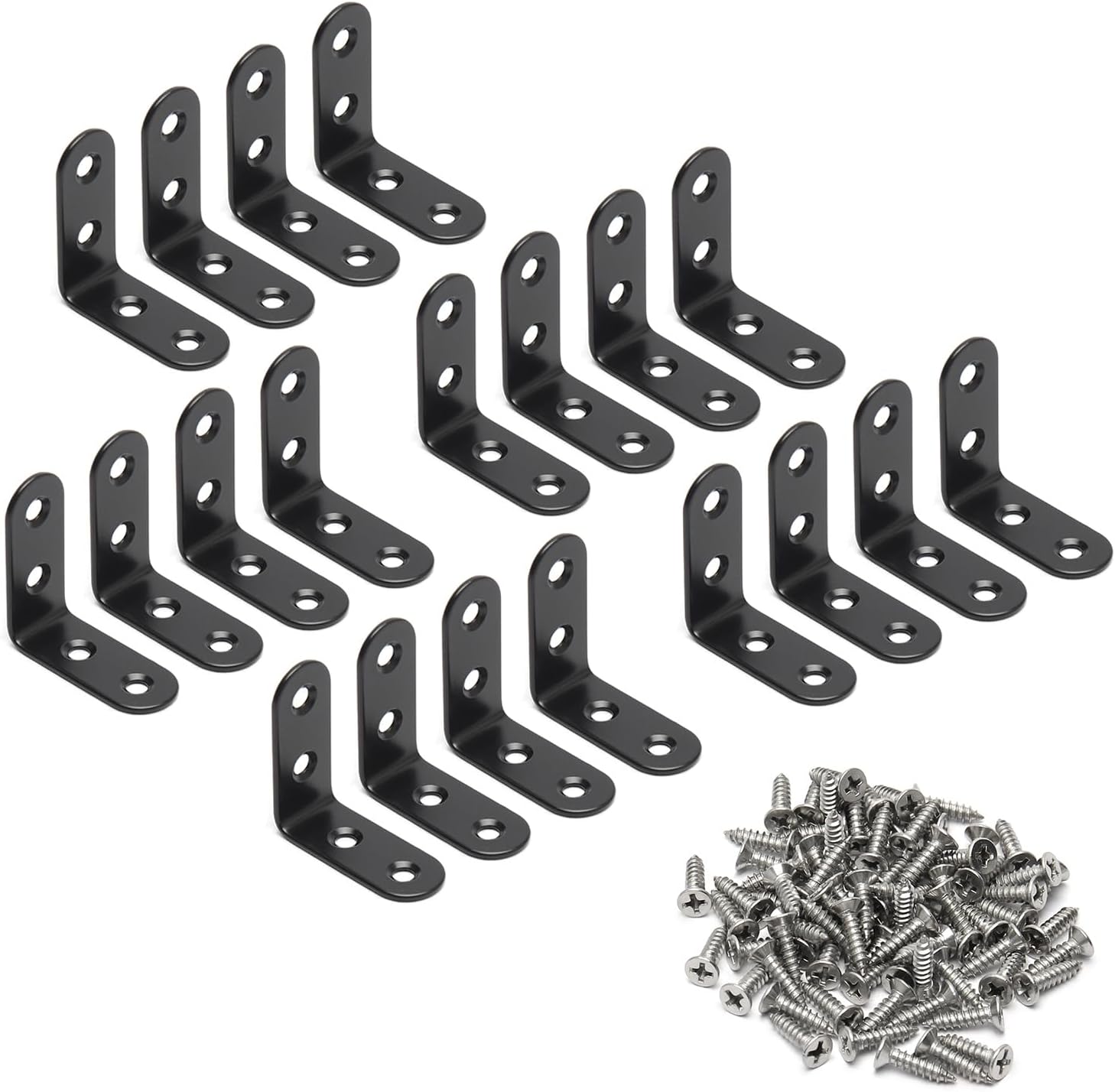 Amazon.com: ZIIAMG Gable Plate Black Powder-Coated Truss Connector ...