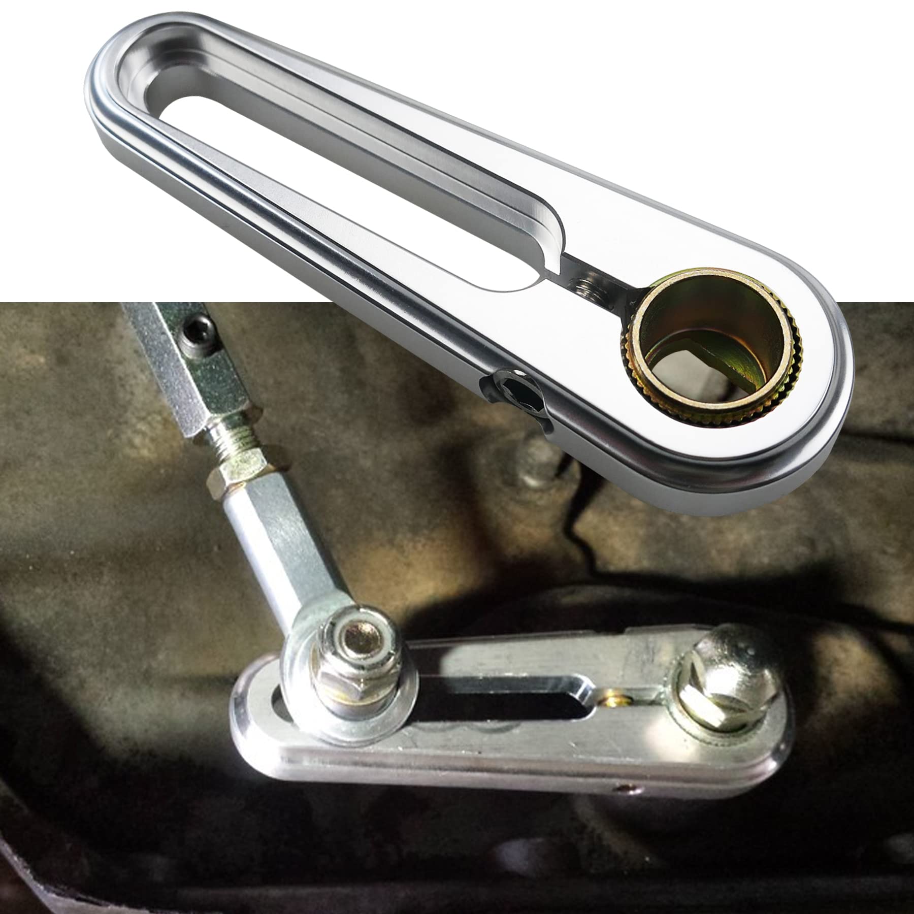 Snapklik.com : Column Shift Linkage Kit Adjustable 21 Inches Fits For ...