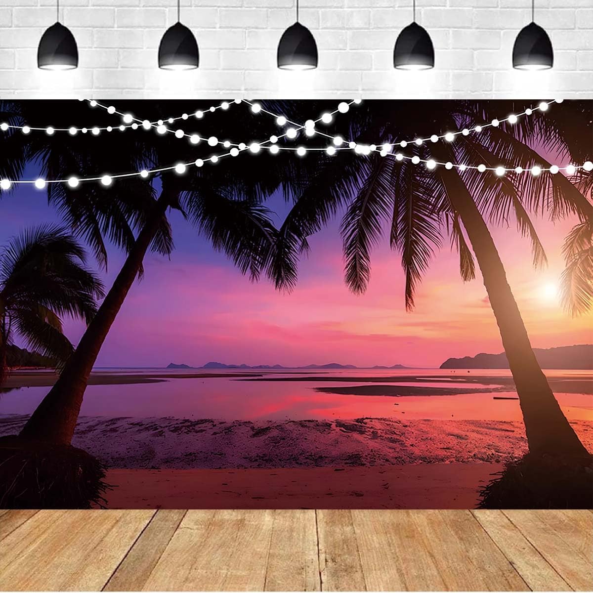 Amazon.com : Summer Pink Sunset Hawaiian Natural Scenery Photography ...