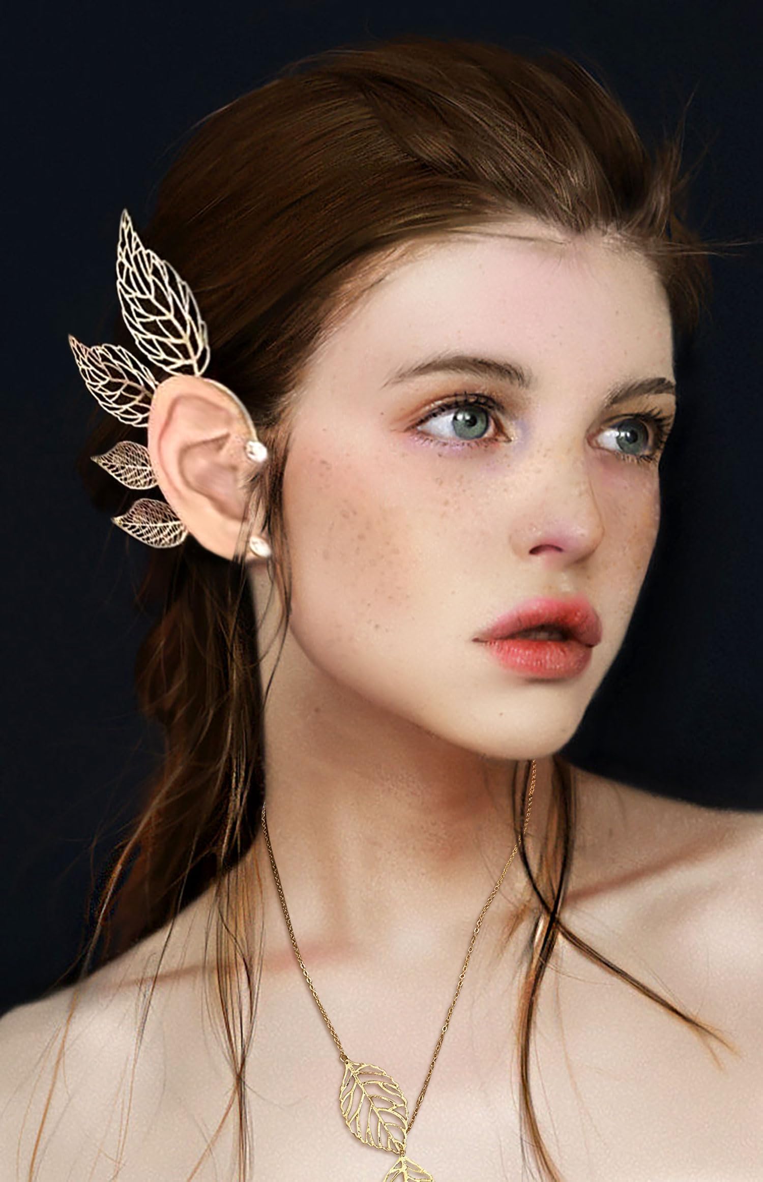 Snapklik.com : Leaves Elf Accessories Leaves Ear Cuff Elf Ears Forest ...