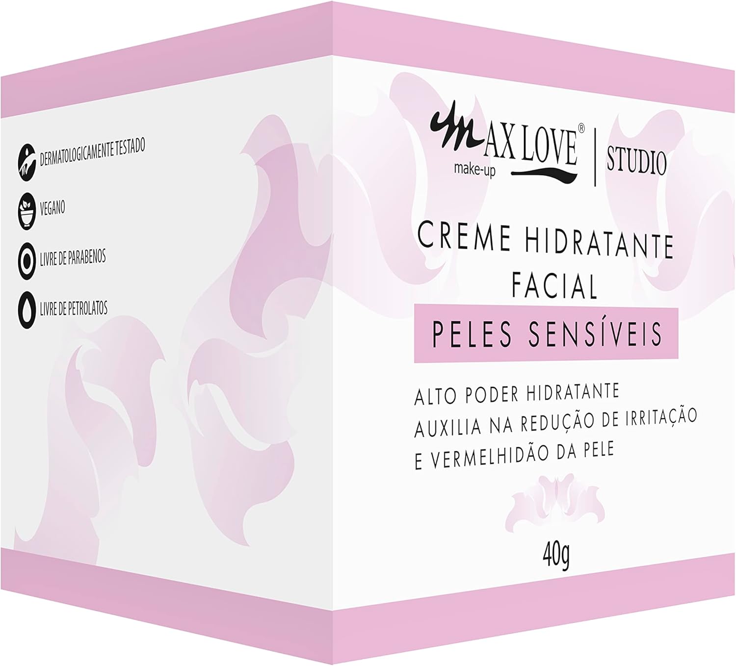 MAXLOVE Creme Hidratante Facial Pele Sensíveis Max Love 40 G | Amazon ...