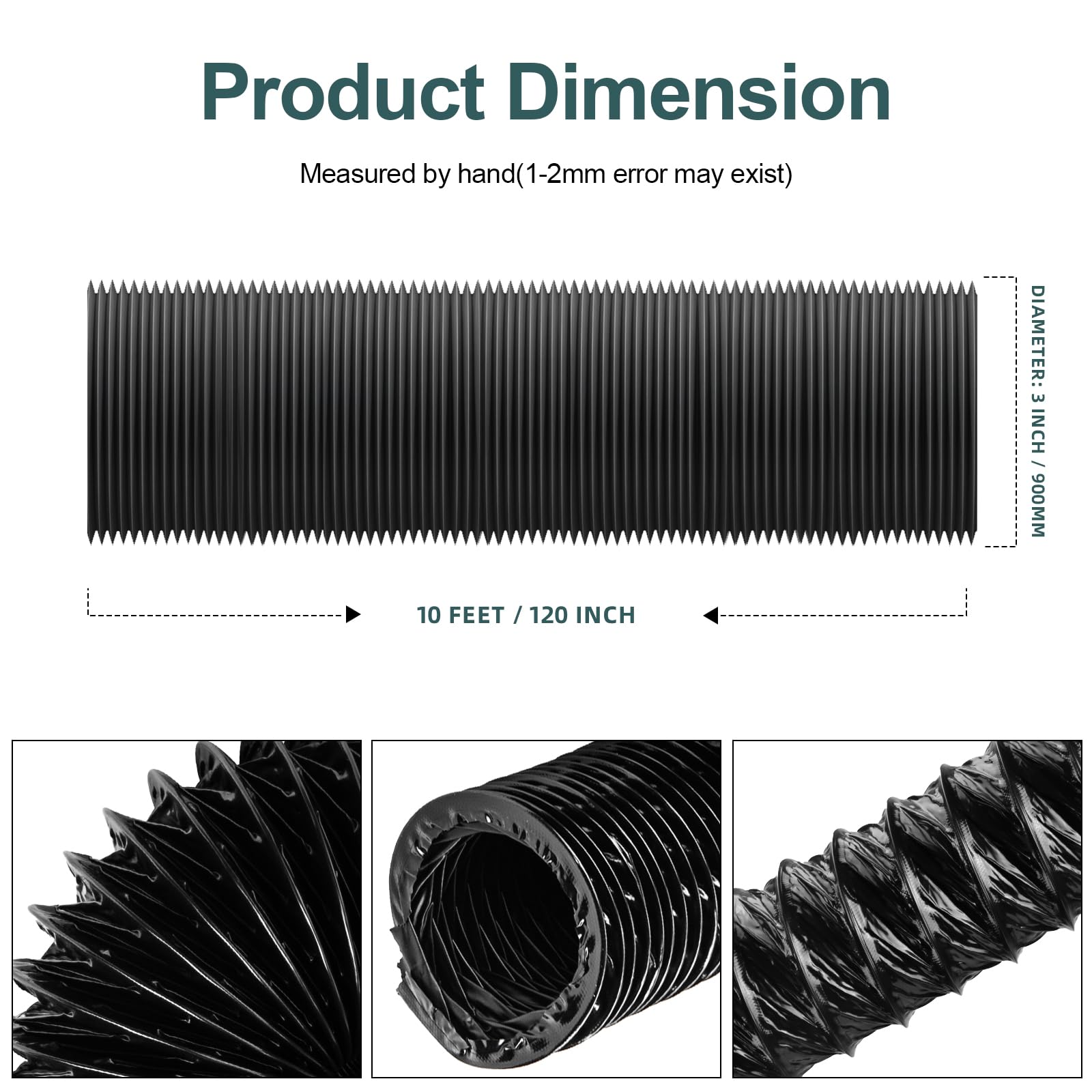 Snapklik.com : 3" Marine Blower Hose Replacement For Boat Vent Bilge ...