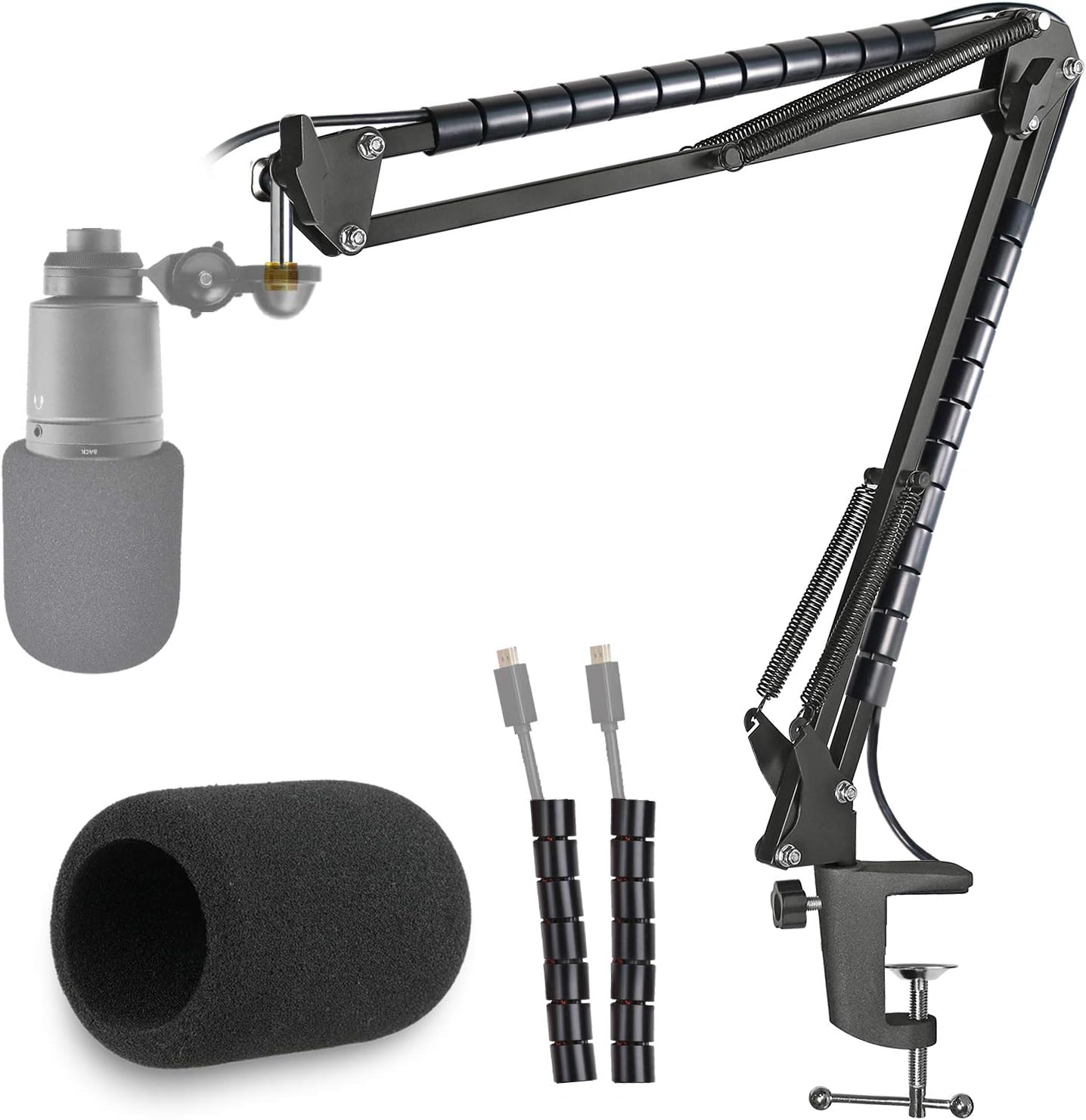 Amazon.com: AT2020 Microphone Stand with Pop Filter Compatible with ...