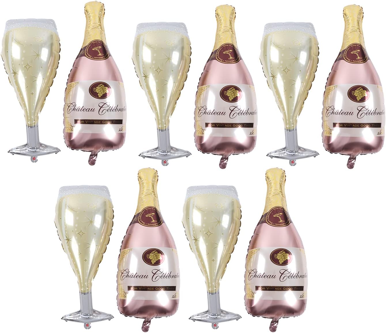 Amazon.com: Champagne Balloon, 10 Pcs/5set Champagne Balloon Rose Gold ...