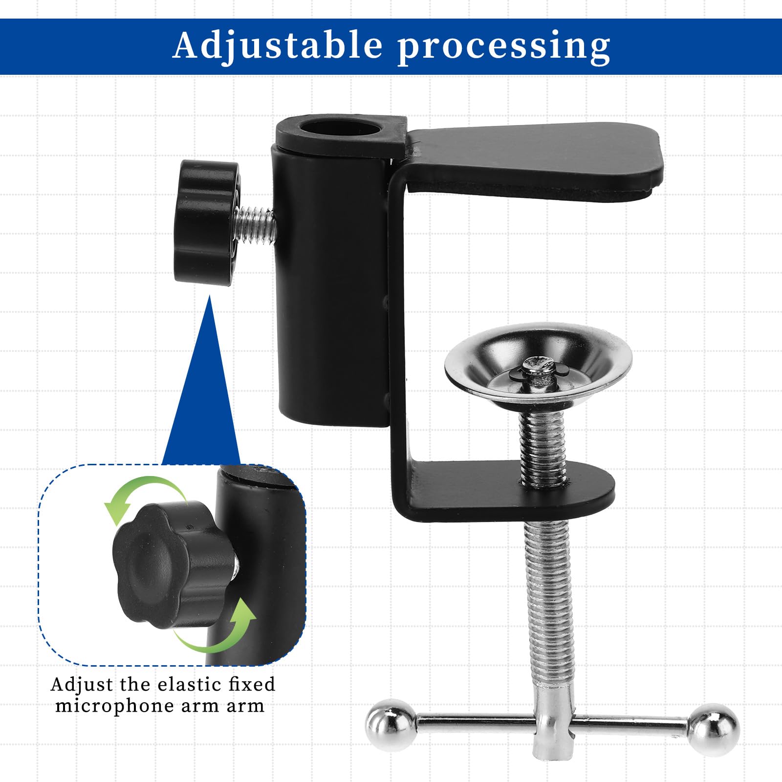 Snapklik.com : Desk Clamp Desk Table Mount Clamp Microphone Arm For ...