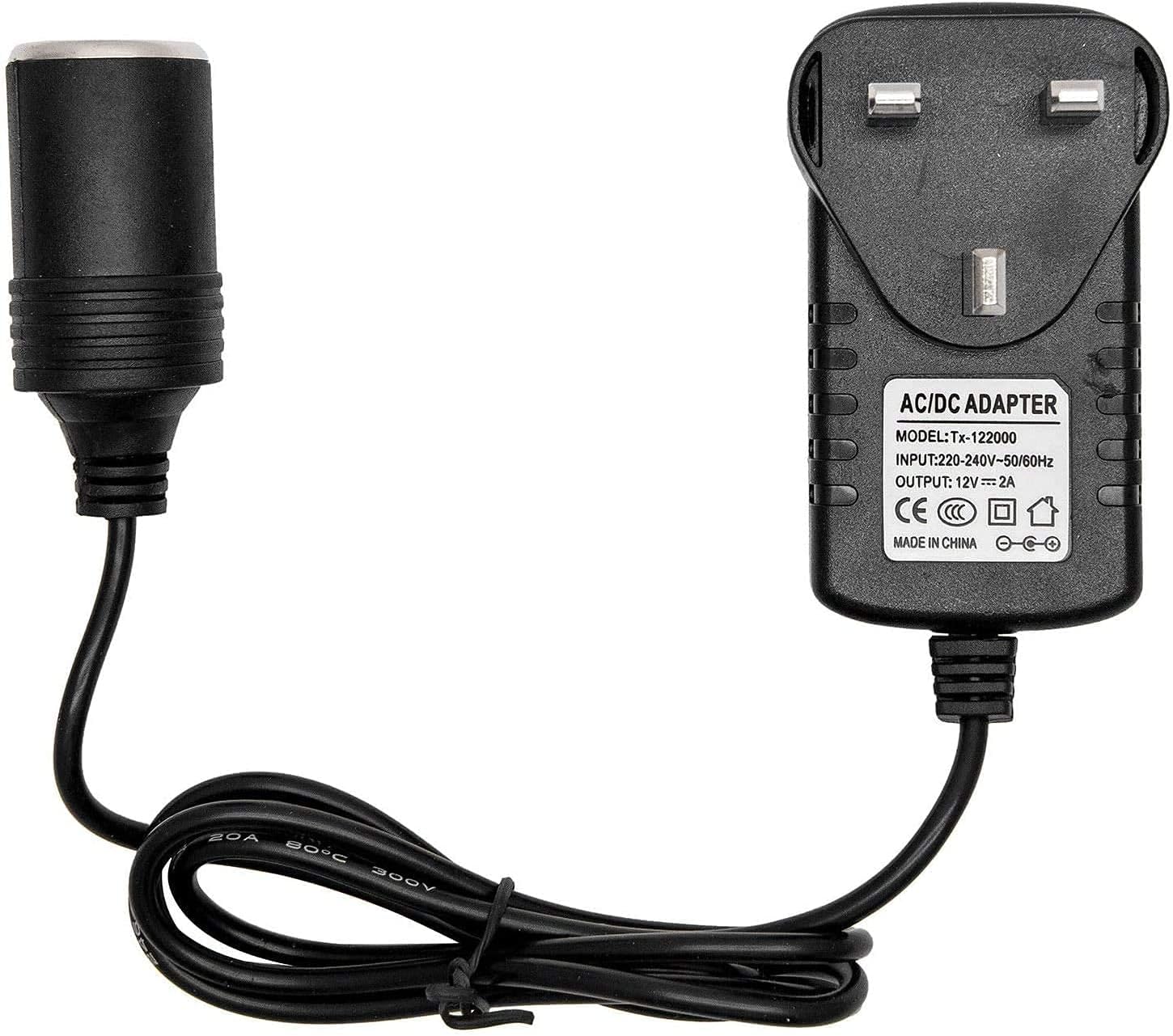Car Plug Adapter 240V 2A AC Mains to 12V DC, Cars Power Inverters, Car ...