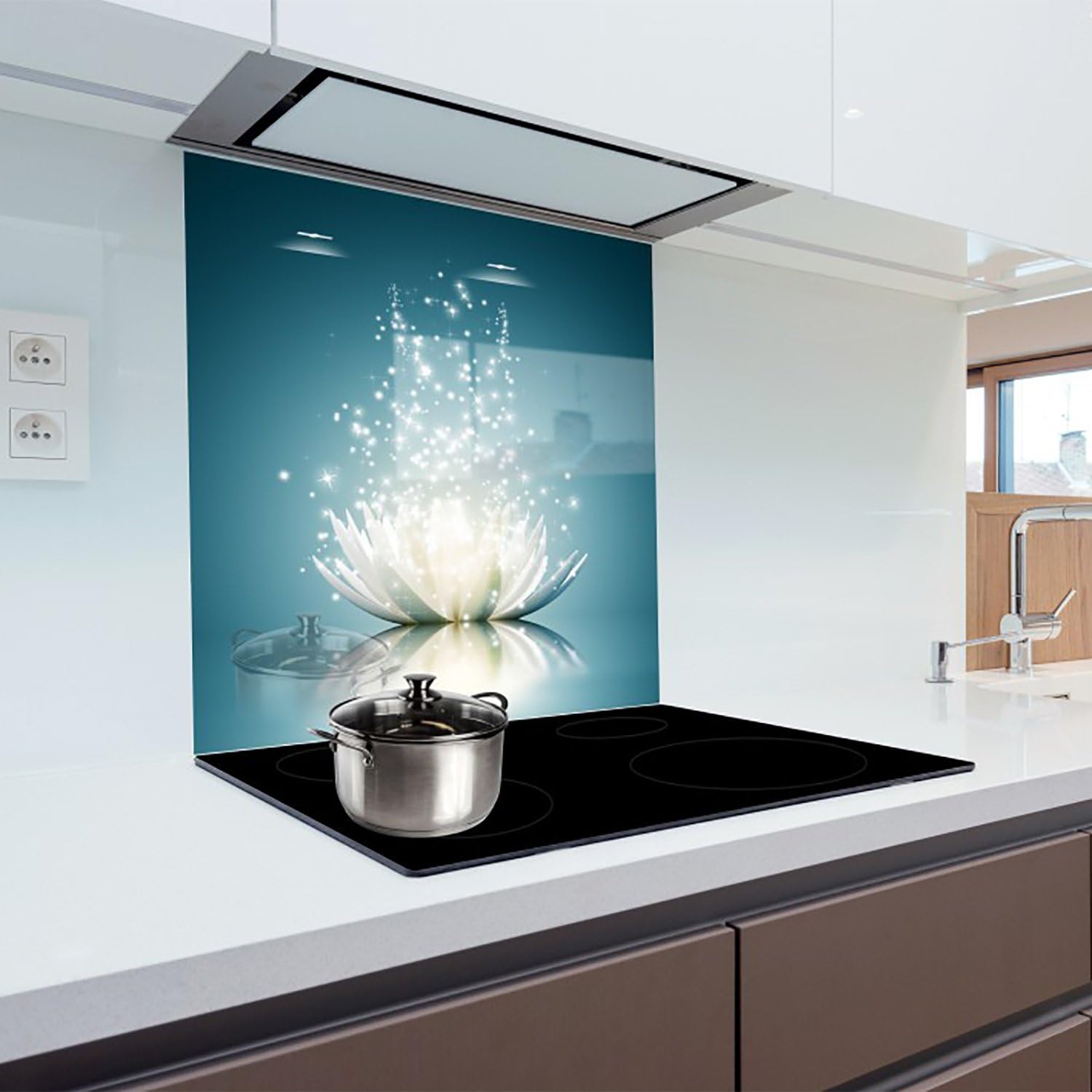Splashback Backsplash Tempered Glass Heat Resistant Toughened ...