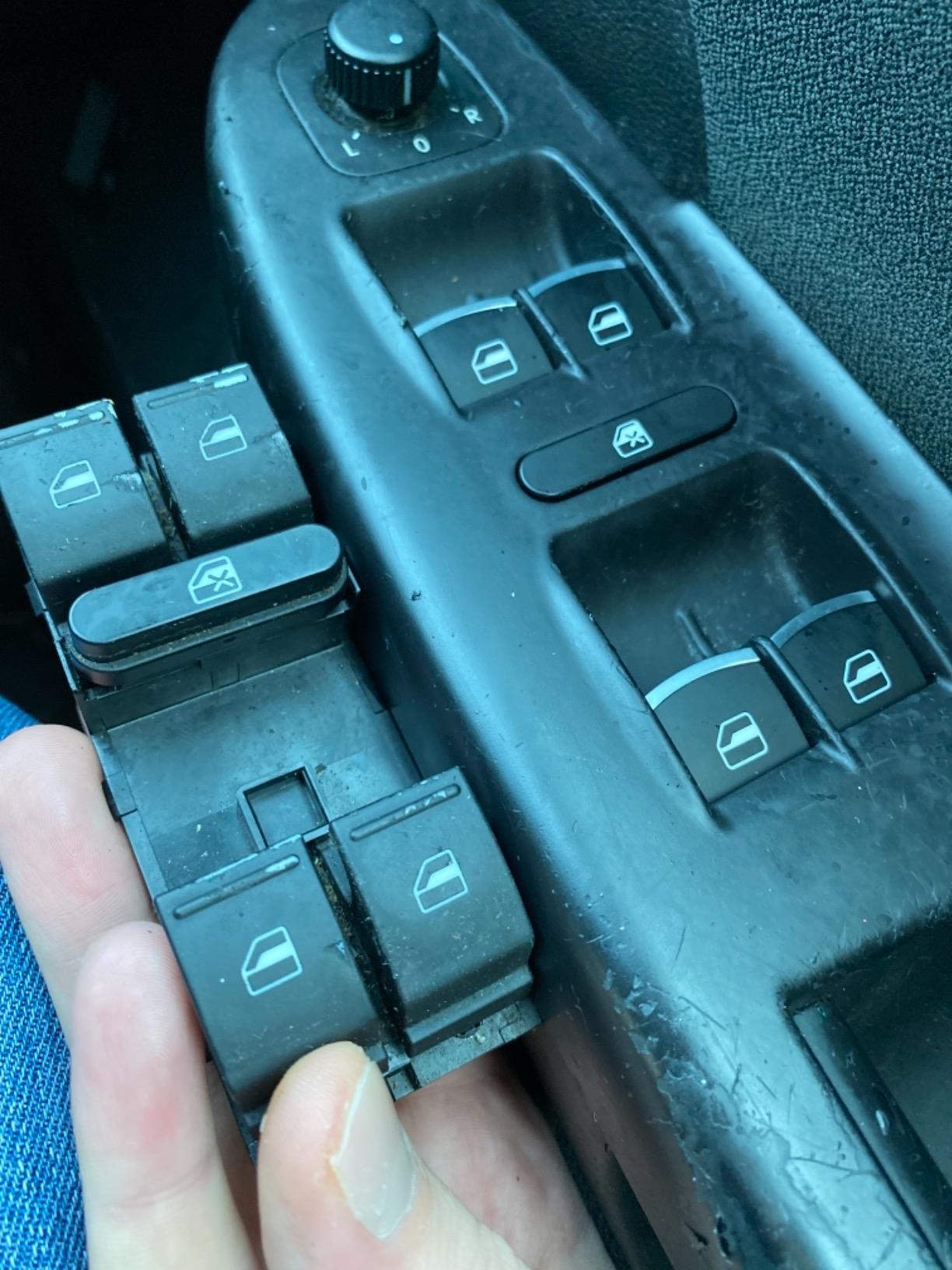 Aramox Black Window Switch Panel Button for Golf MK5 MK6 Passat B6 B7 ...