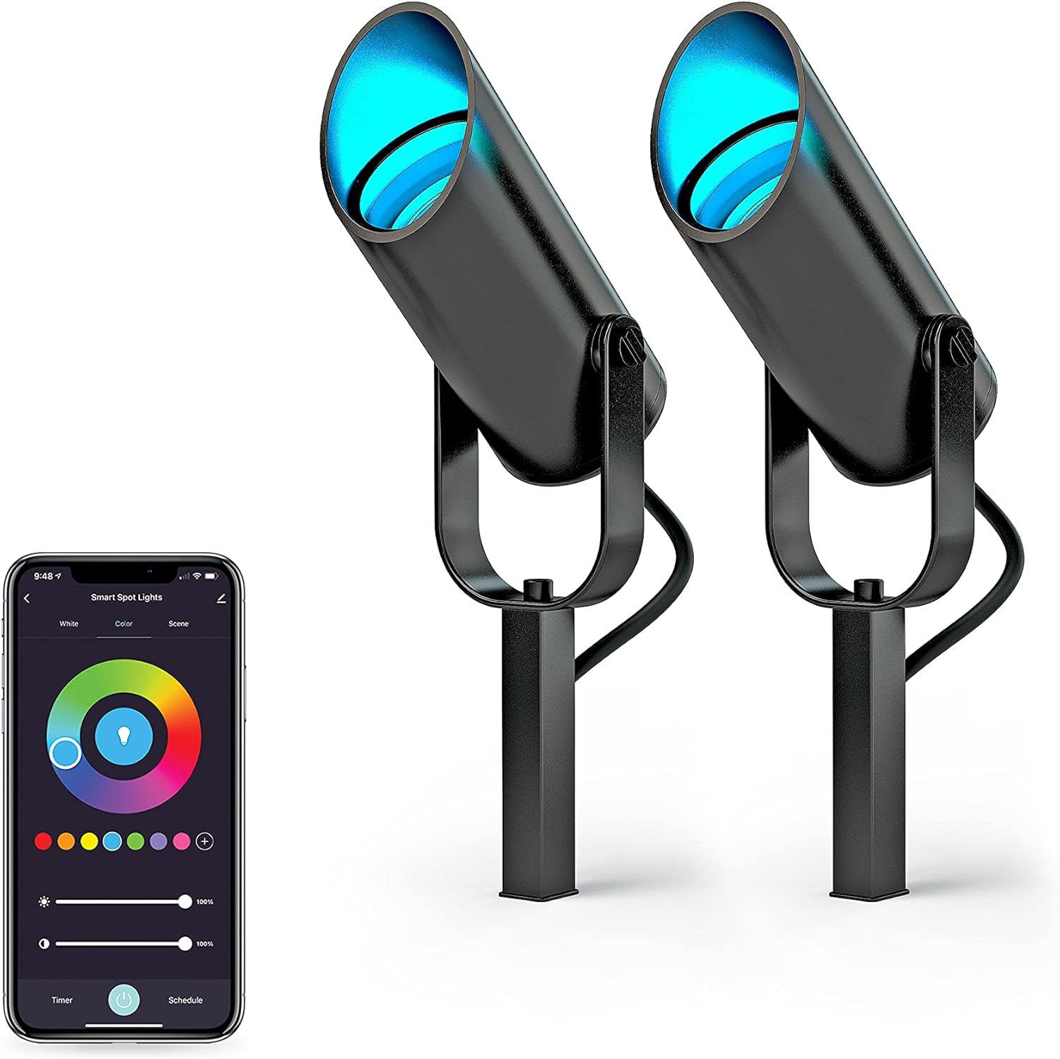 Atomi Smart Spot Lights Extension Kit 2 Pack - 10 Watts per Light, for ...