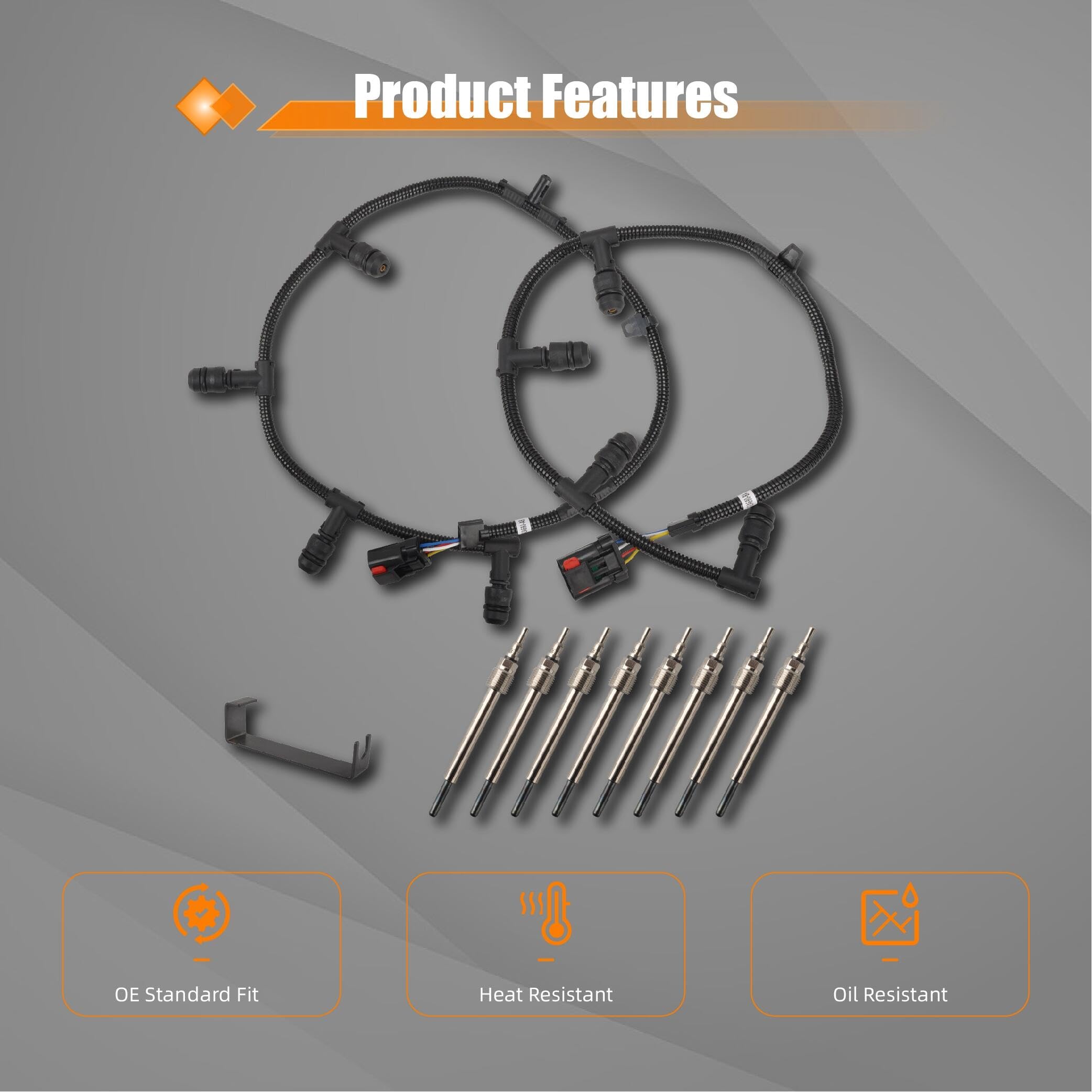 Snapklik.com : Higehio Glow Plug Connector Harness Kit
