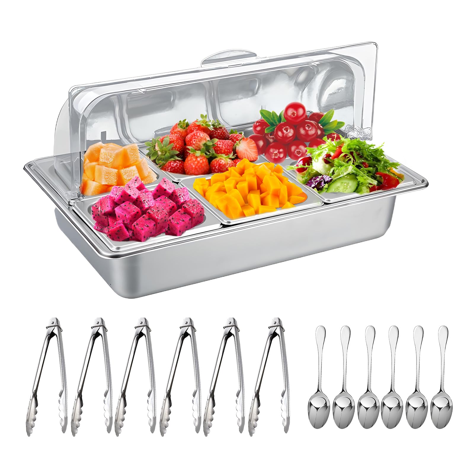 Amazon.com: OCKYOOZ Countertop Food Serving Display Container ...