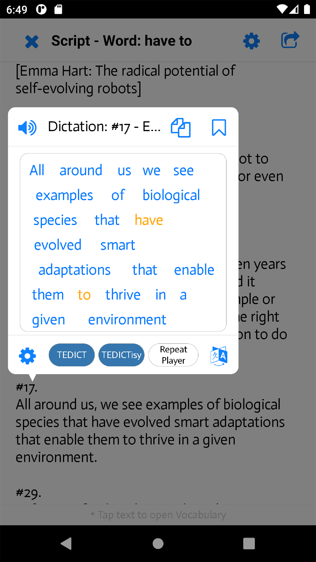 TEDICT - Learn English with TED, LITE - App on Amazon Appstore