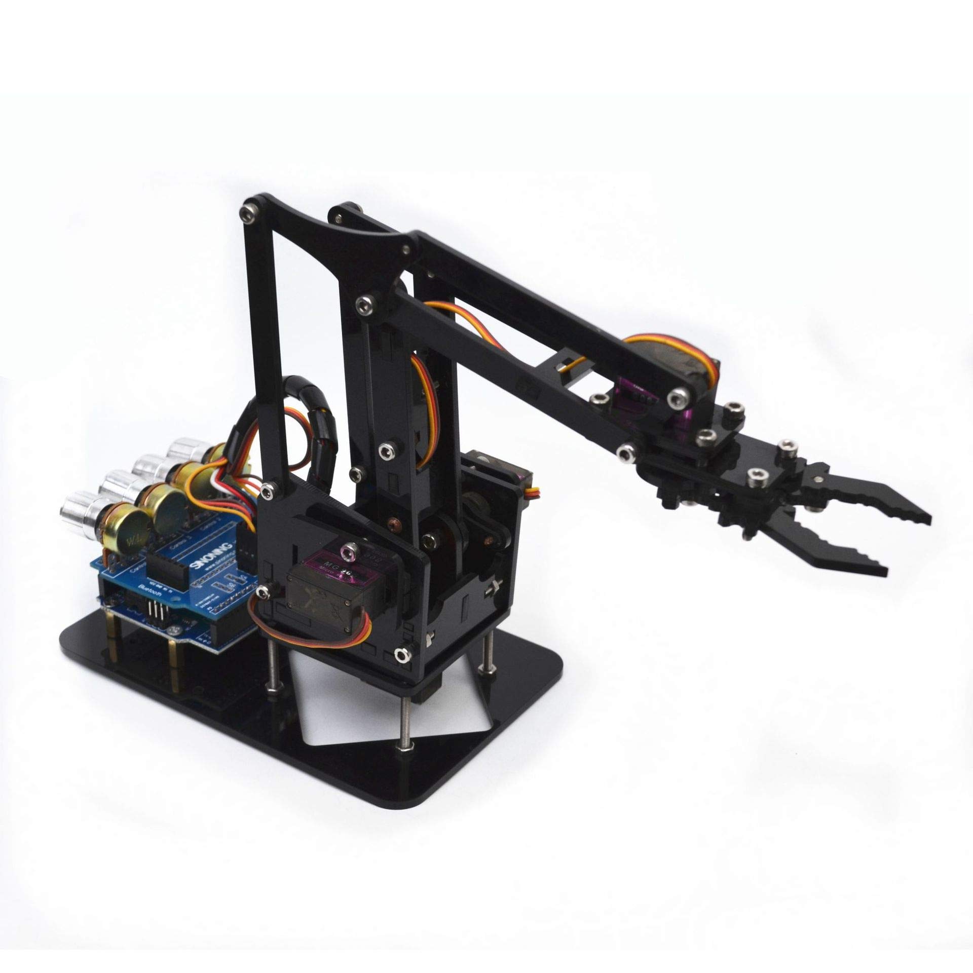 Mben Diy Acrylic Robot Arm Robot Claw Arduino Kit 4dof | Desertcart INDIA