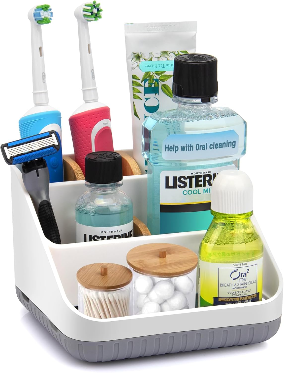 Amazon.com: Chintu Bathroom Toothbrush Holders for Countertop ...