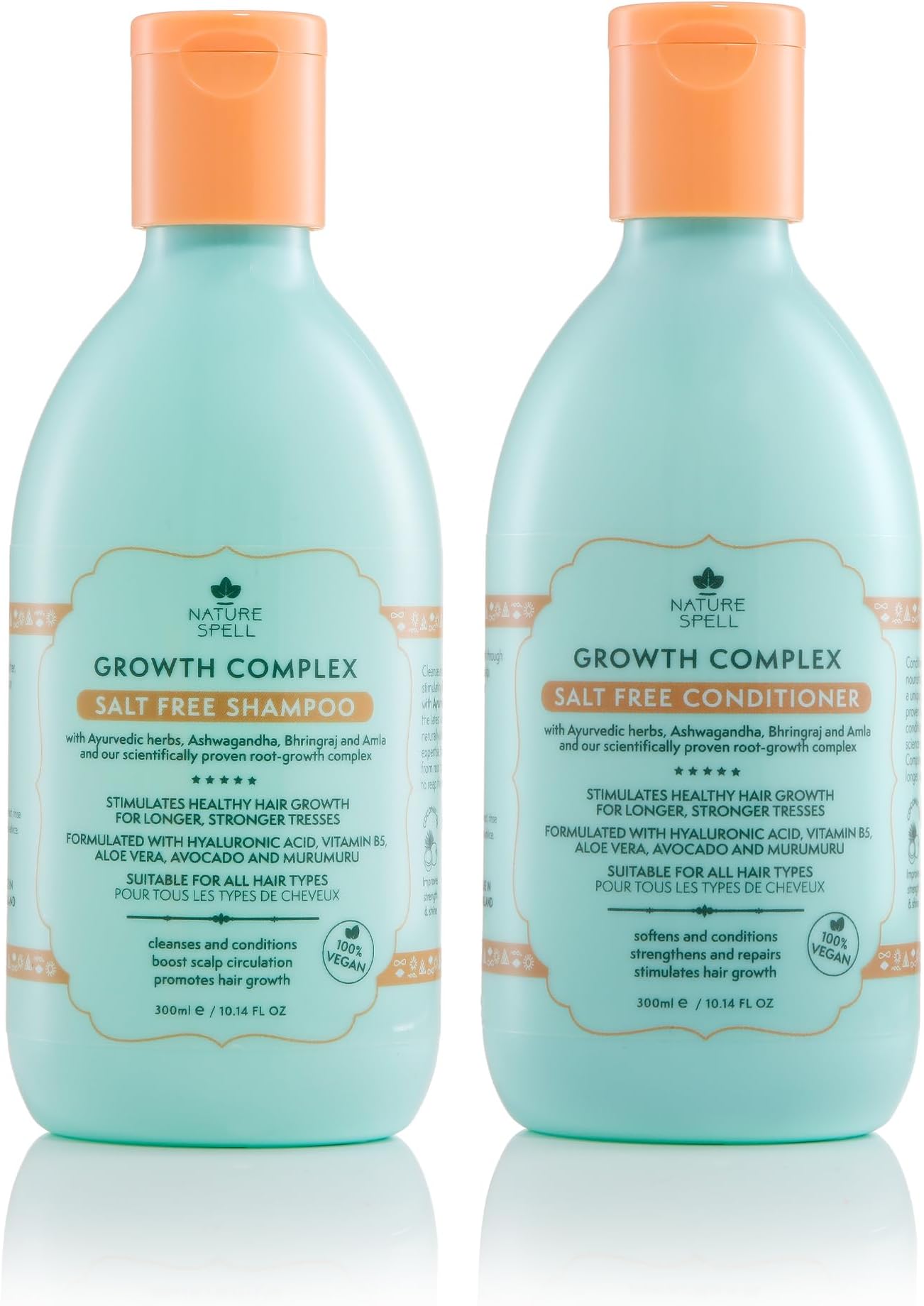 Amazon.com : Nature Spell Hair Growth Shampoo and Conditioner Set ...
