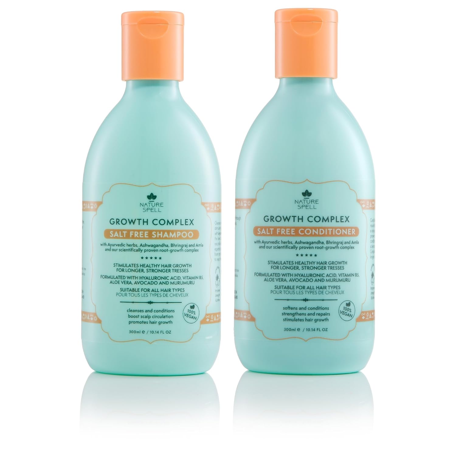 Amazon.com : Nature Spell Hair Growth Shampoo and Conditioner Set ...