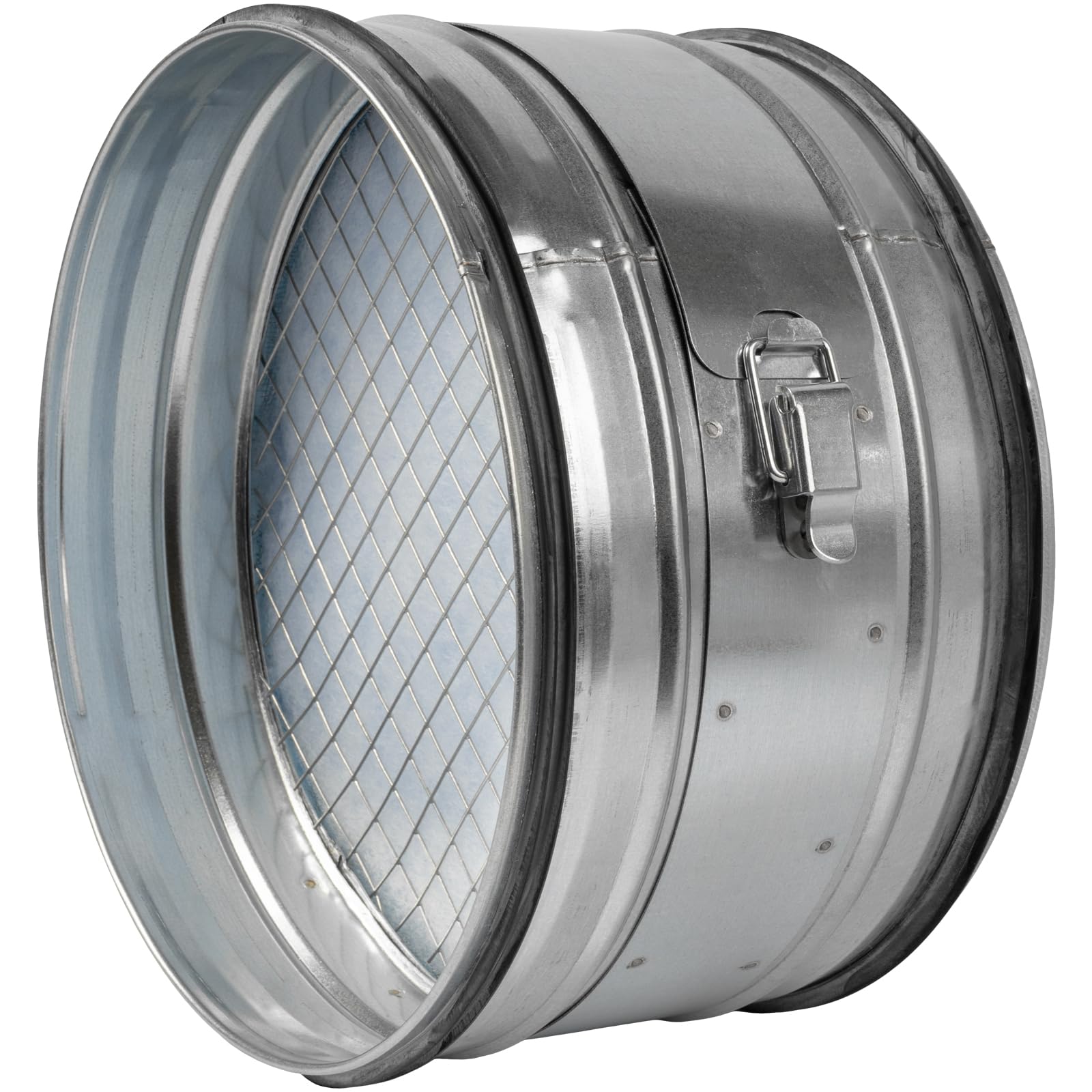 10" Inch Inline Round Duct Filter - G4 Class Filter with Mesh Screen - Dust Collection and Air ...