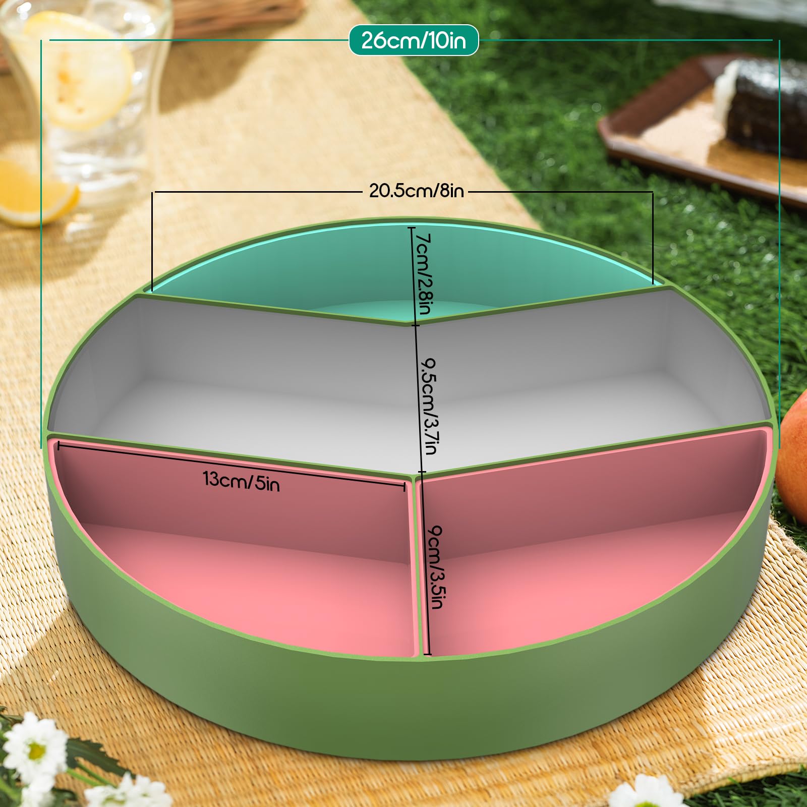 Snapklik.com : Dinnerware Platters And Trays - Multi-Functional Snack ...