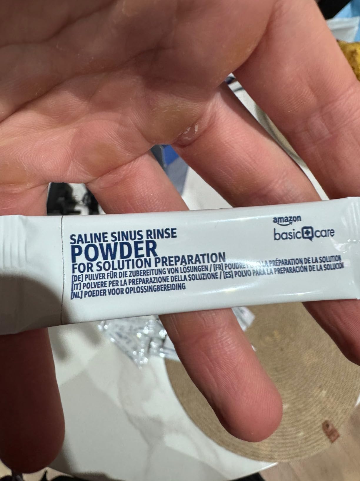 Amazon Basic Care Saline Sinus Rinse Kit 1 Bottle & Pack of 30 Sachets ...