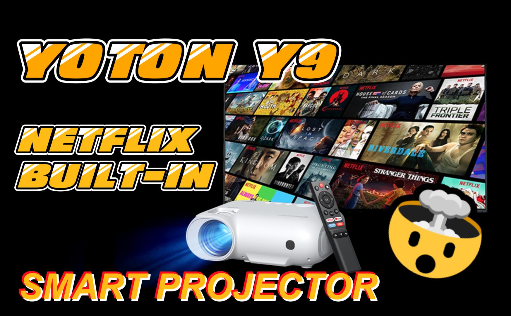Watch Yoton Y9 Smart Projector with Netflix Built-in on Amazon Live