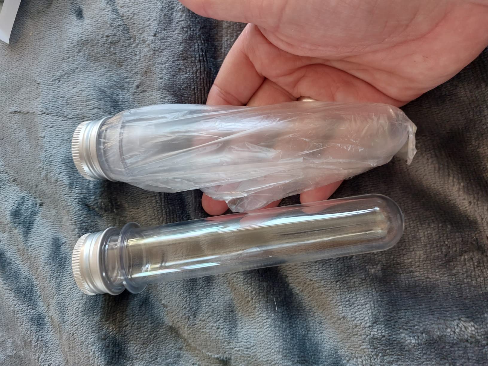 TangCai 33 PCS Plastic Test Tubes 45ml Single Test Tube With Lids ...