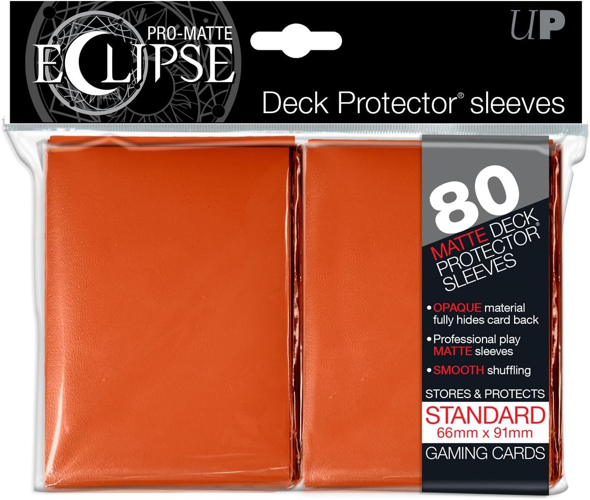 Amazon.com: Ultra Pro Pro-Matte Eclipse Standard Orange (80 Sleeves ...