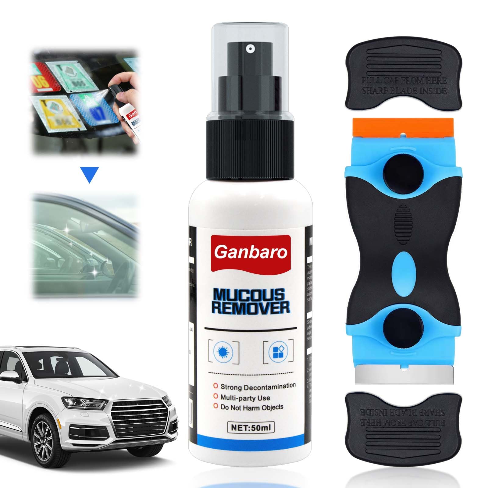 Ganbaro Adhesive Remover, 50ml Sticky Stuff Remover, Sticky Label ...