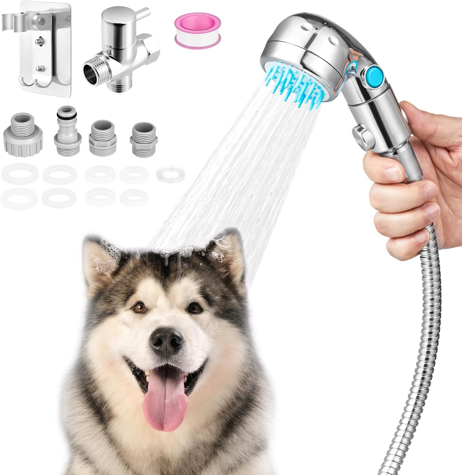 Amazon.com: Dog Shower Attachment for Fast and Easy Bathing and ...
