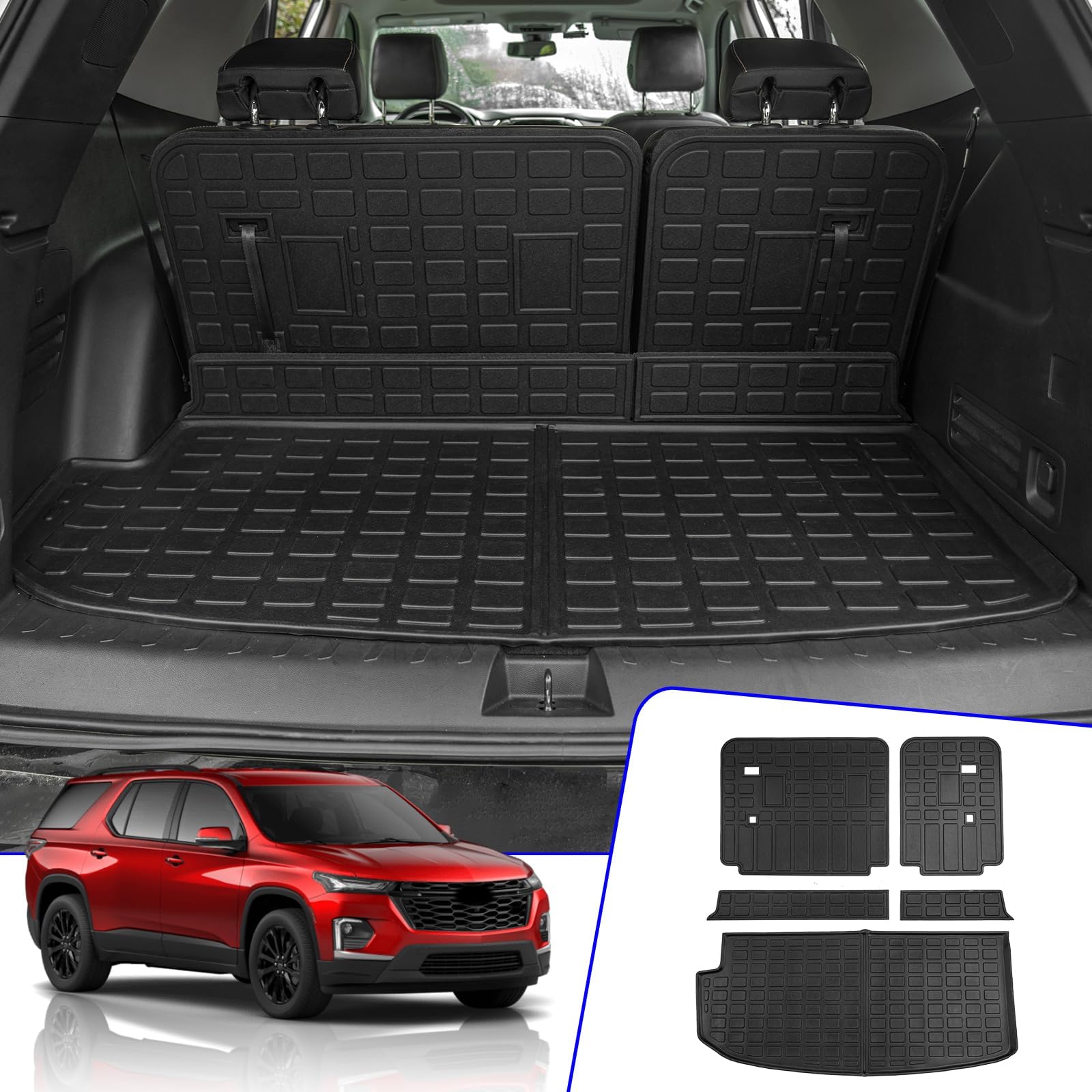 Integrated Cargo Liner In Jet Black One Piece Carpet
